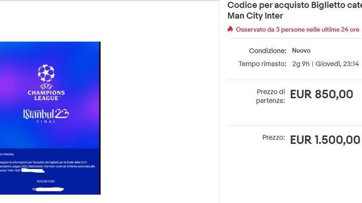 Inter, biglietti finale Champions League: in vendita in internet - La Gazzetta dello Sport